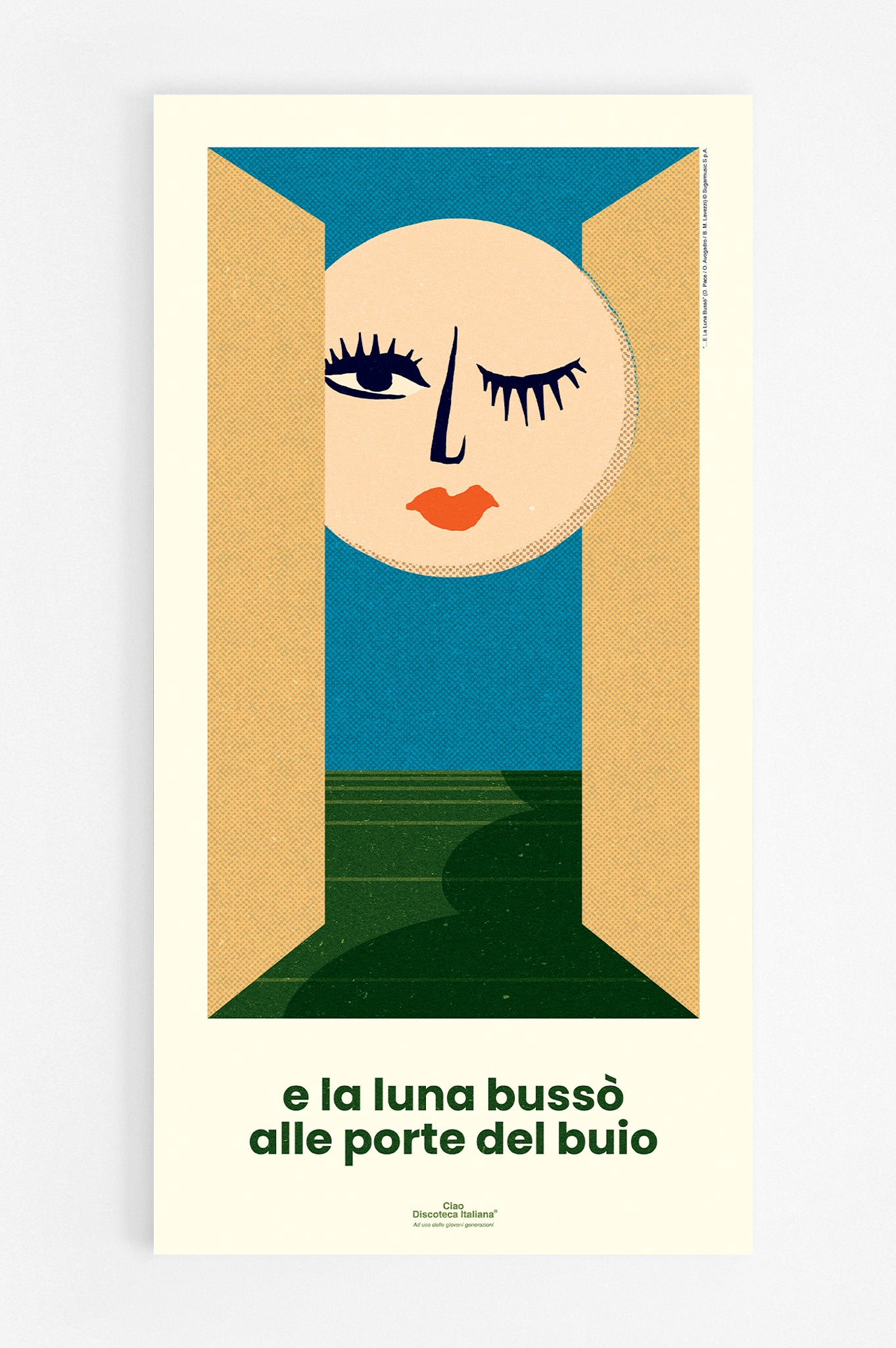 Poster E la Luna Bussò - Loredana Bertè - Ciao Discoteca Italiana