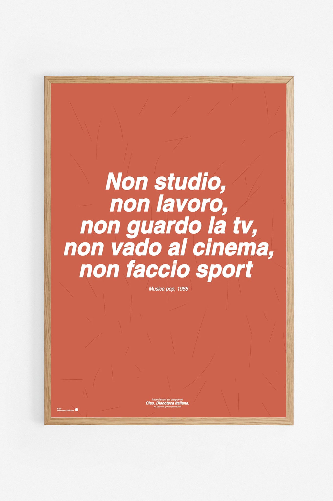 Poster Io sto bene, CCCP - Ciao Discoteca Italiana