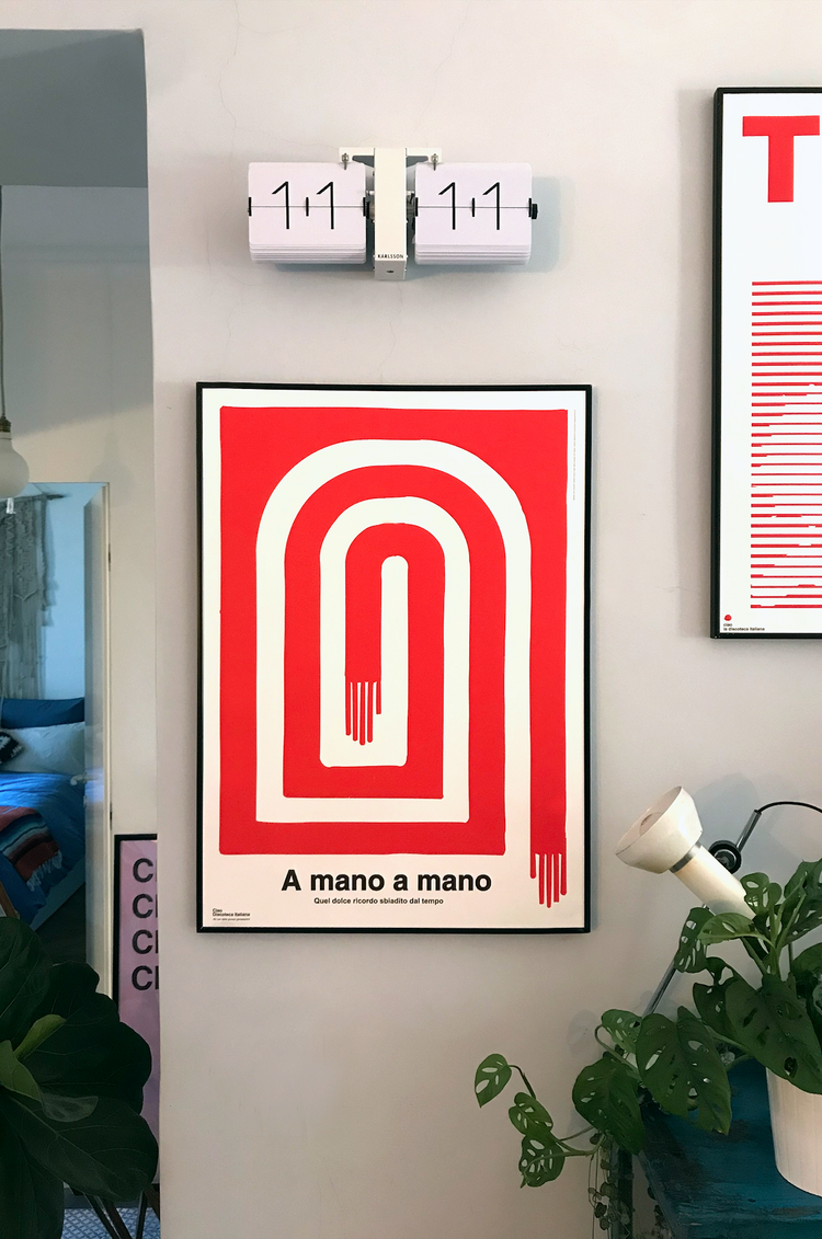 Poster A mano a mano, Rino Gaetano - Ciao Discoteca Italiana